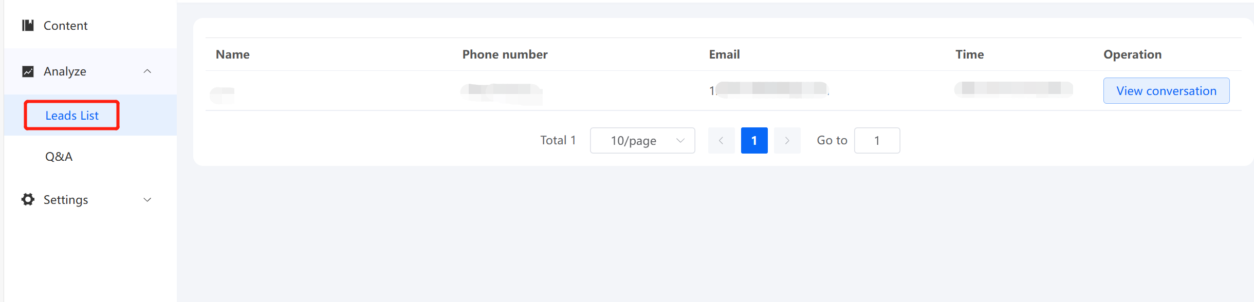 How to view the user information collected by the robot?