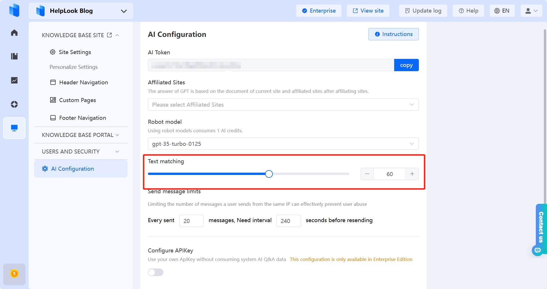How to set AI text matching?-HelpLook | Help Center