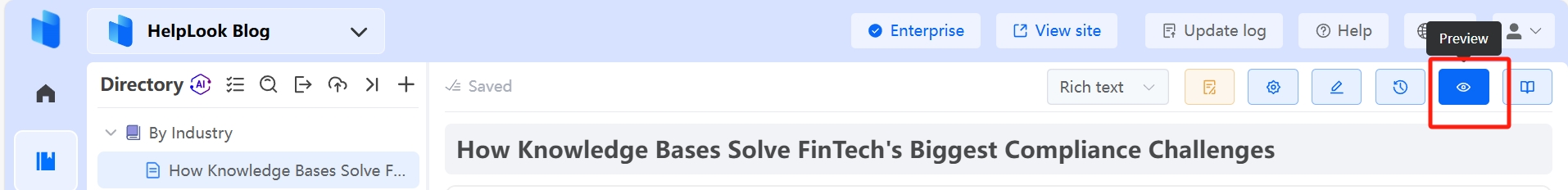How to preview the effect of a single article？