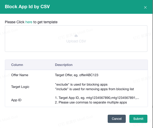 Blacklist Configuration Guide for Mintegral's AppGrowth ad platform
