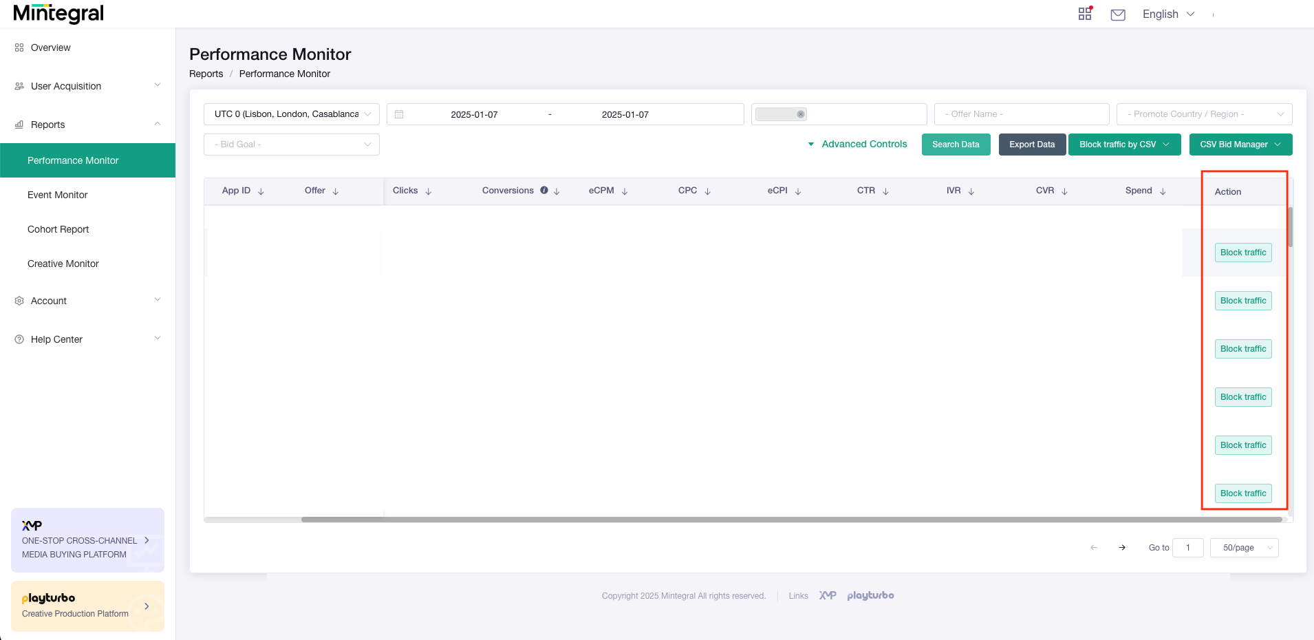 Blacklist Configuration Guide for Mintegral's AppGrowth ad platform
