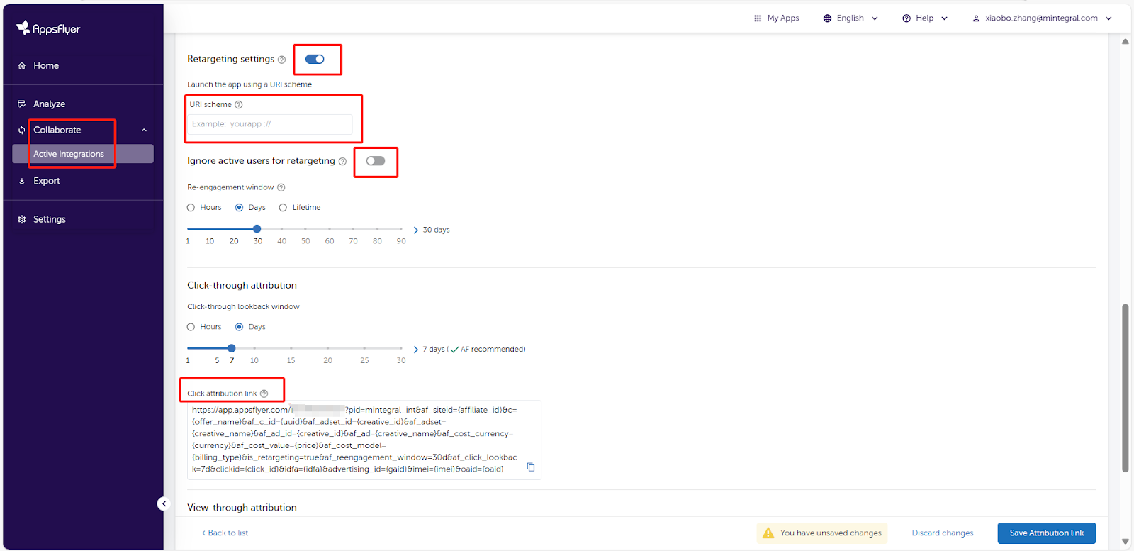 Retargeting: AppsFlyer (MMP) Generating Tracking Link Guide