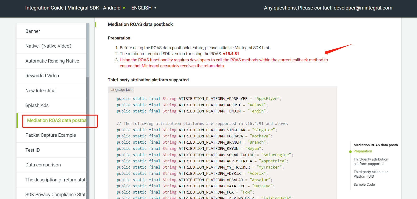 Illustrated Guide on how to manage data postback settings on Mintegral's AppGrowth platform