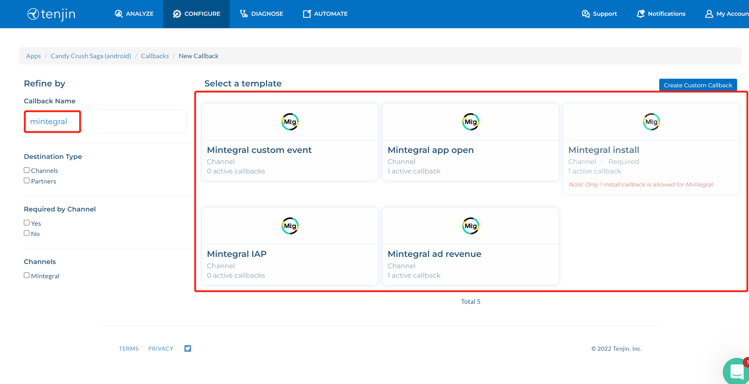 Tenjin tracking guide for Mintegral AppsGrowth campaigns