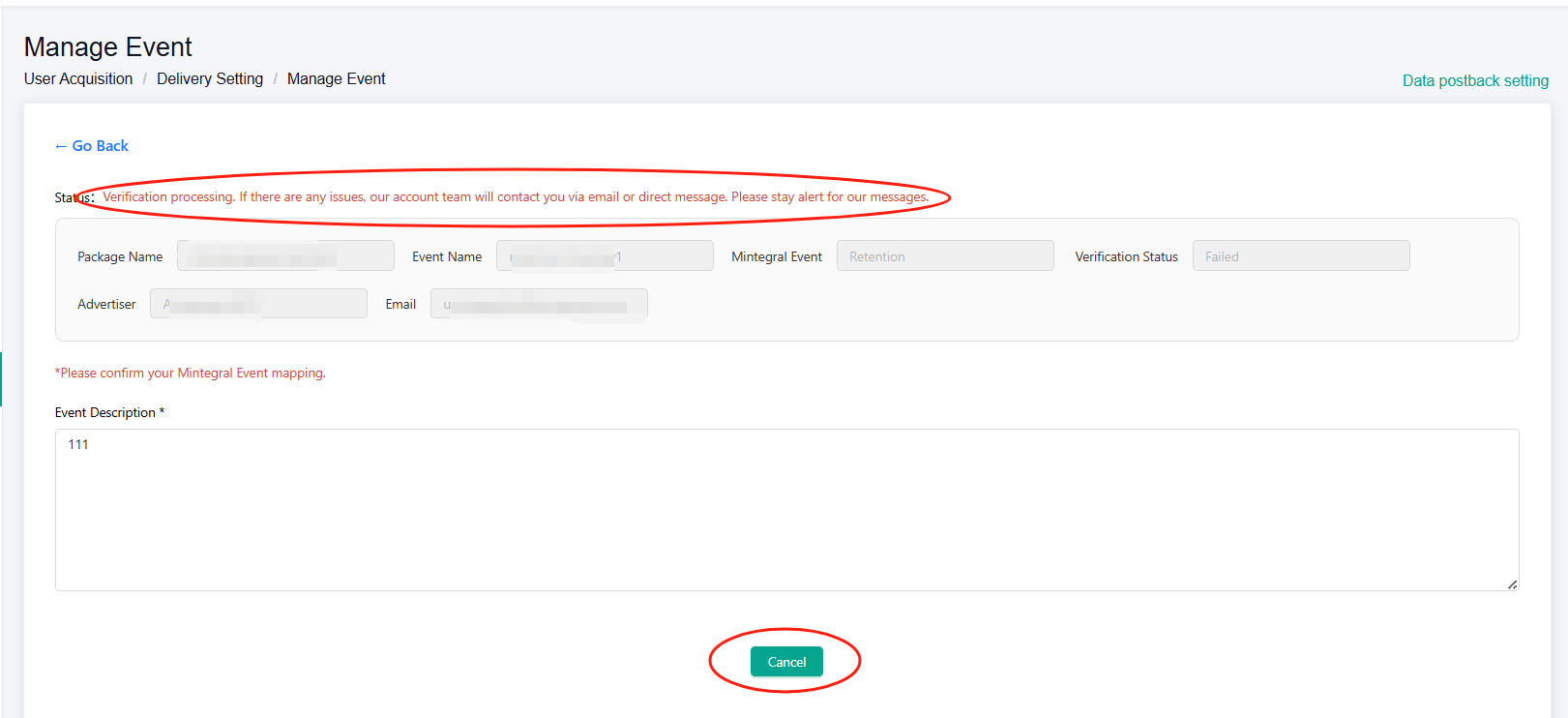 Event Mapping Review Process Overview