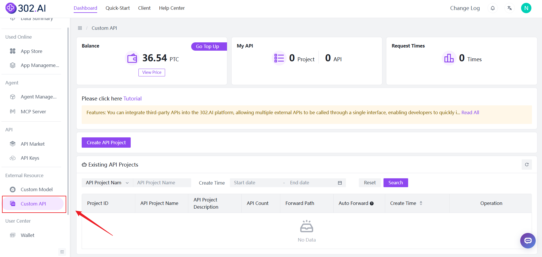 Custom API