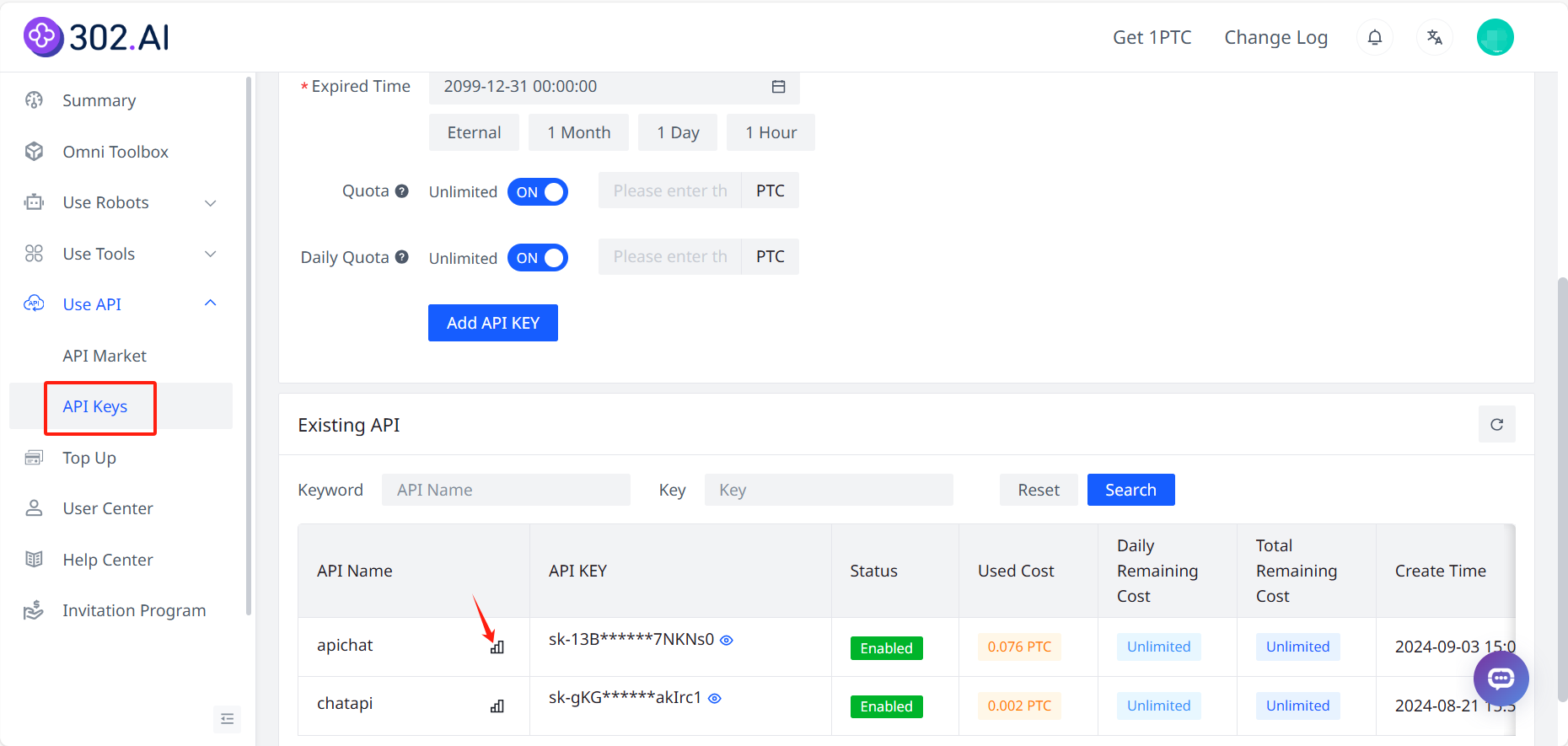 API Pricing-302.AI| Help Center
