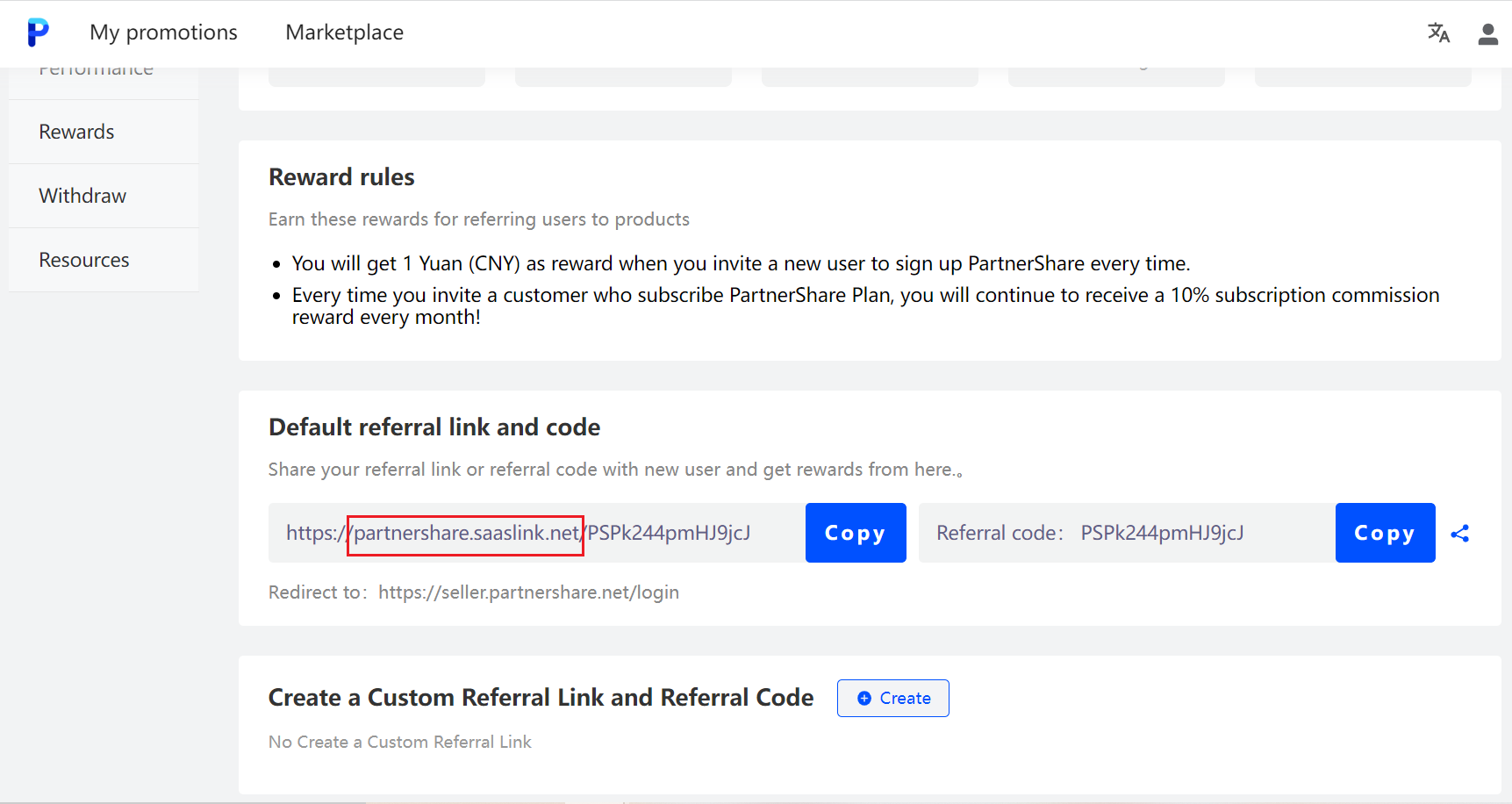 Referral link domain name-PartnerShare Help Center