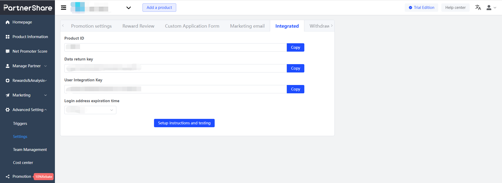 Open up the user system (non-inductive login)-PartnerShare Help Center