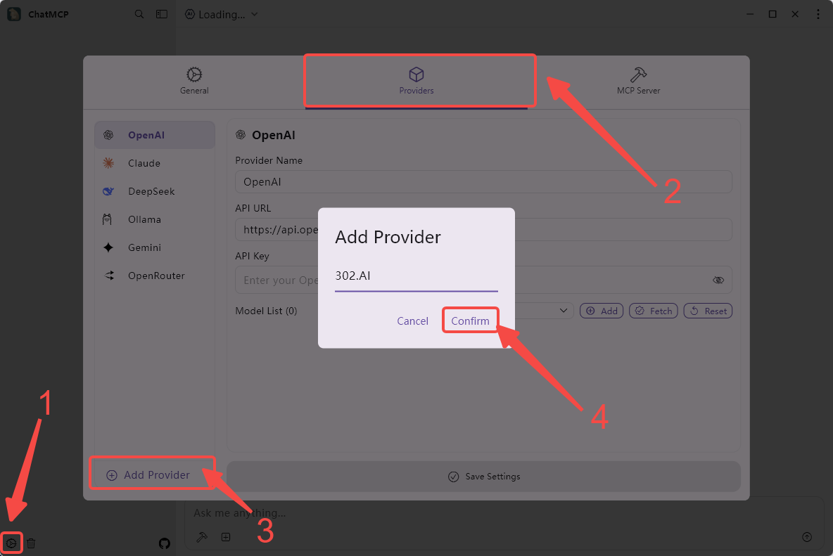 接入到ChatMCP-302.AI 帮助中心