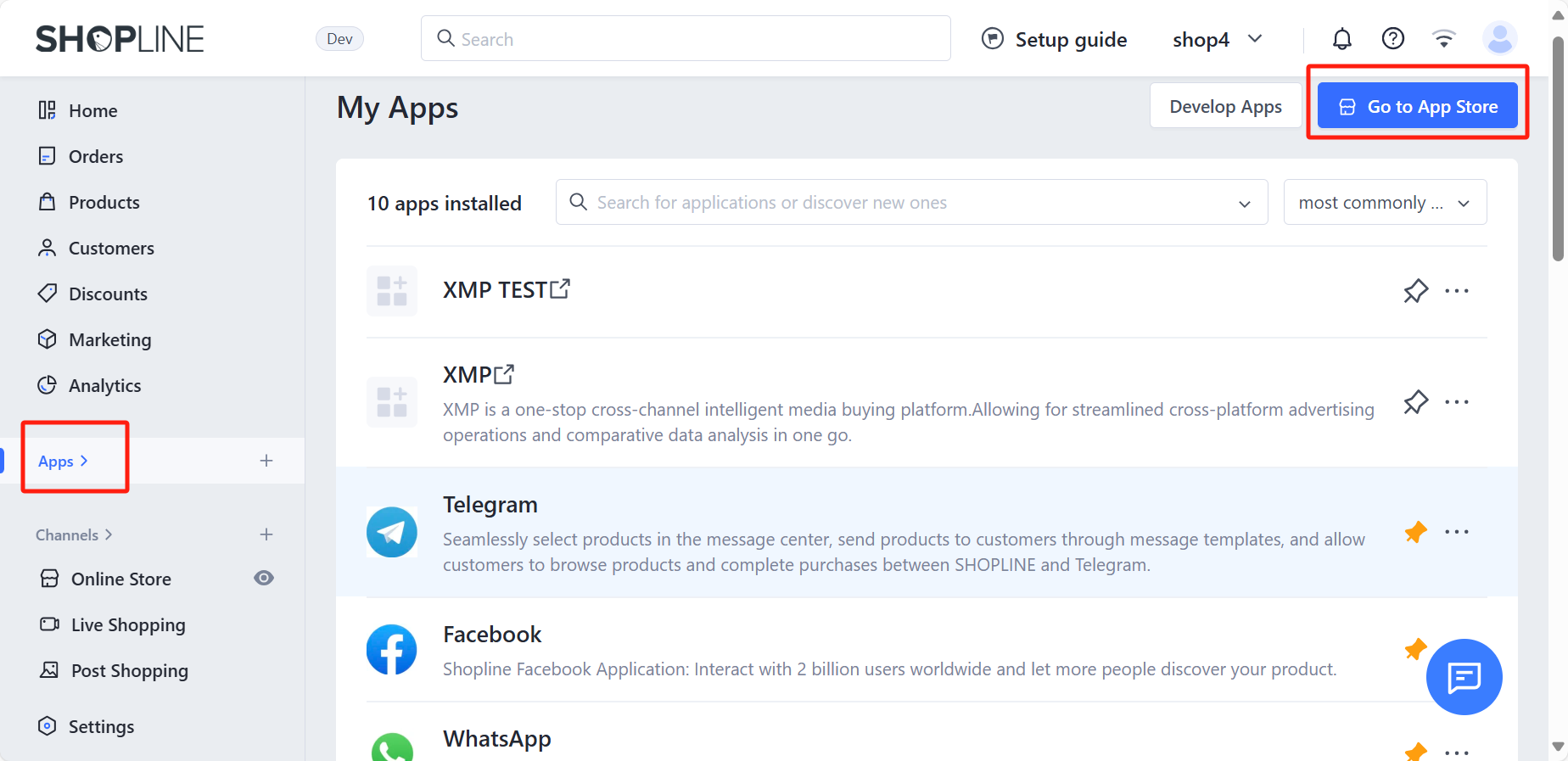SHOPLINE API-XMP | Help Center