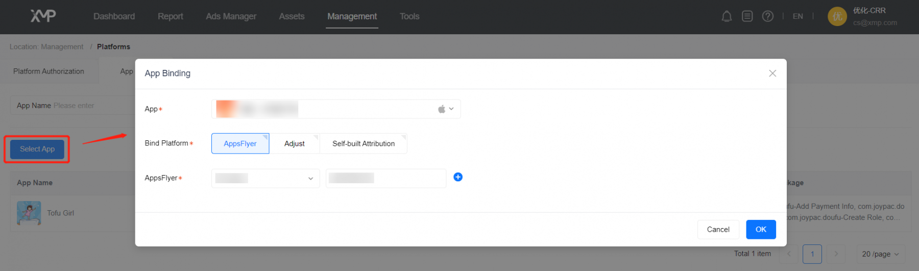 AppsFlyer API-XMP | Help Center
