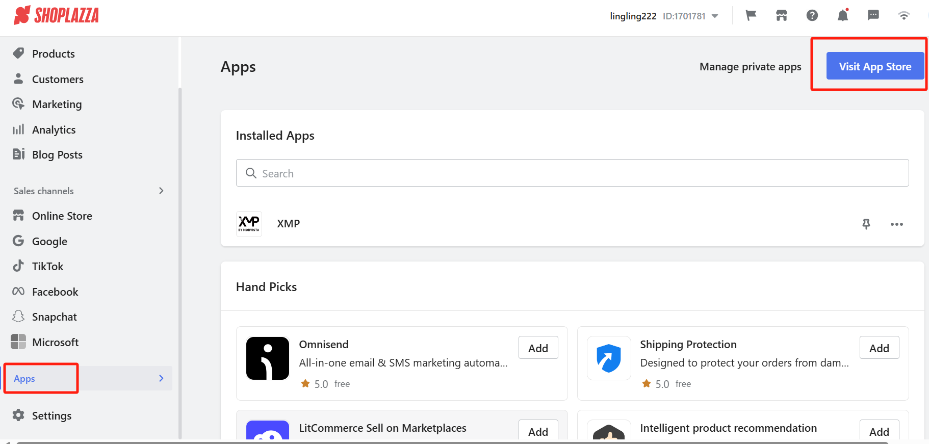 Shoplazza API-XMP | Help Center