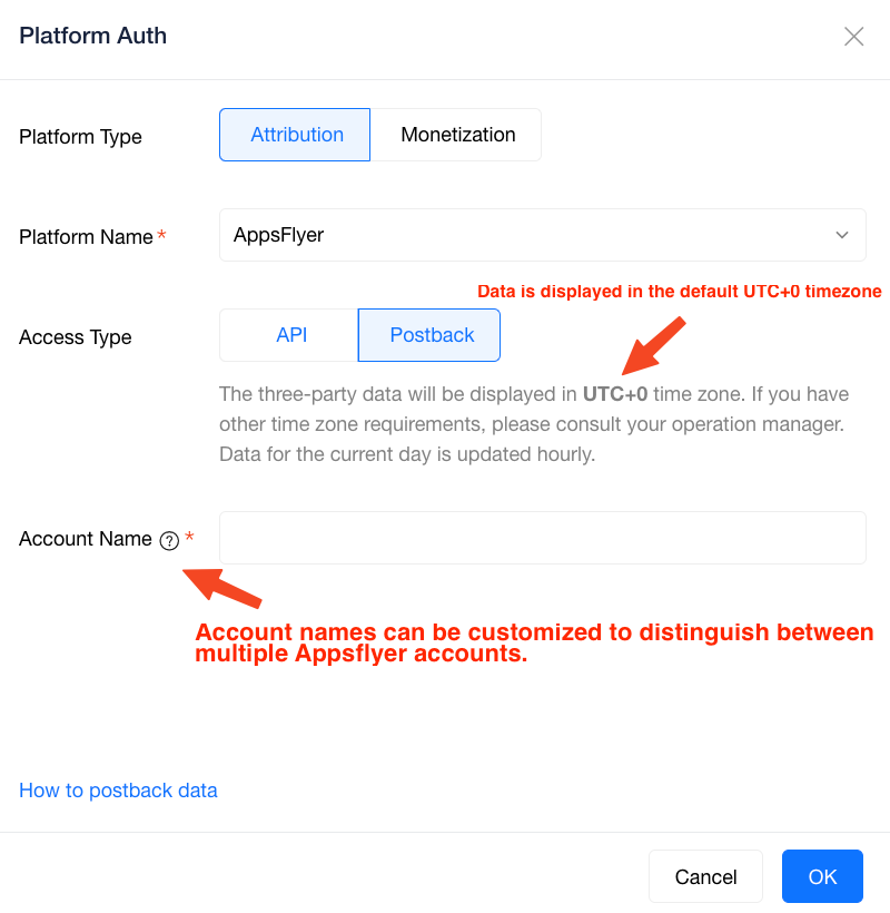 AppsFlyer Postback-XMP | Help Center