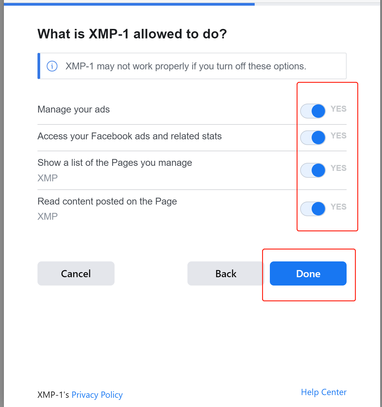 Meta ad account connection-XMP | Help Center
