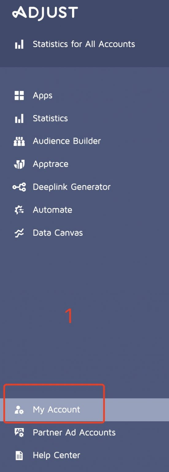 How to find Adjust API Token-XMP | Help Center