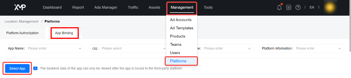 Tenjin API-XMP | Help Center