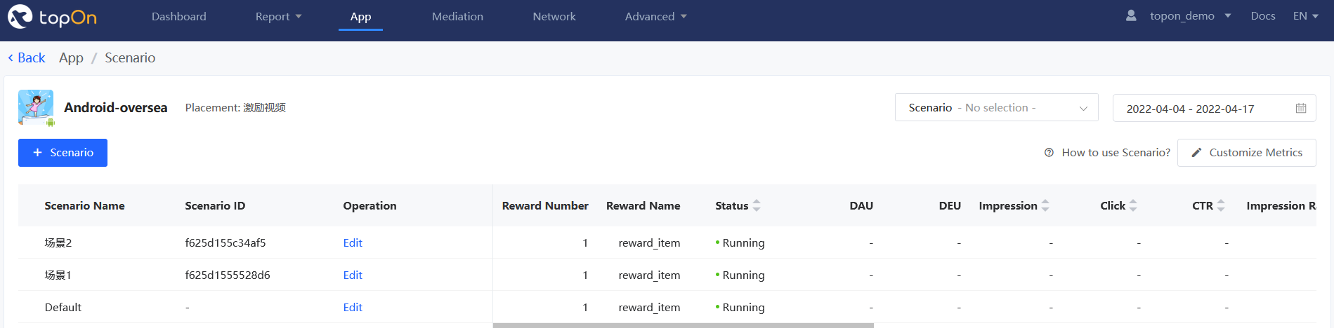 Scenario AD scene-TopOn Help center