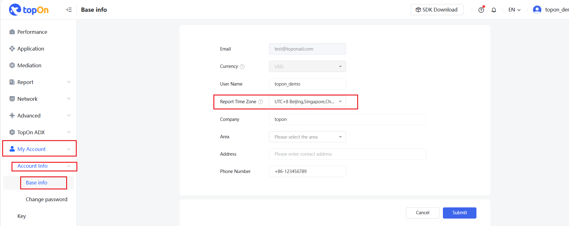 Mediation data-TopOn Help center