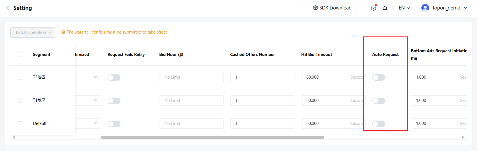 Advanced Setting-TopOn Help center