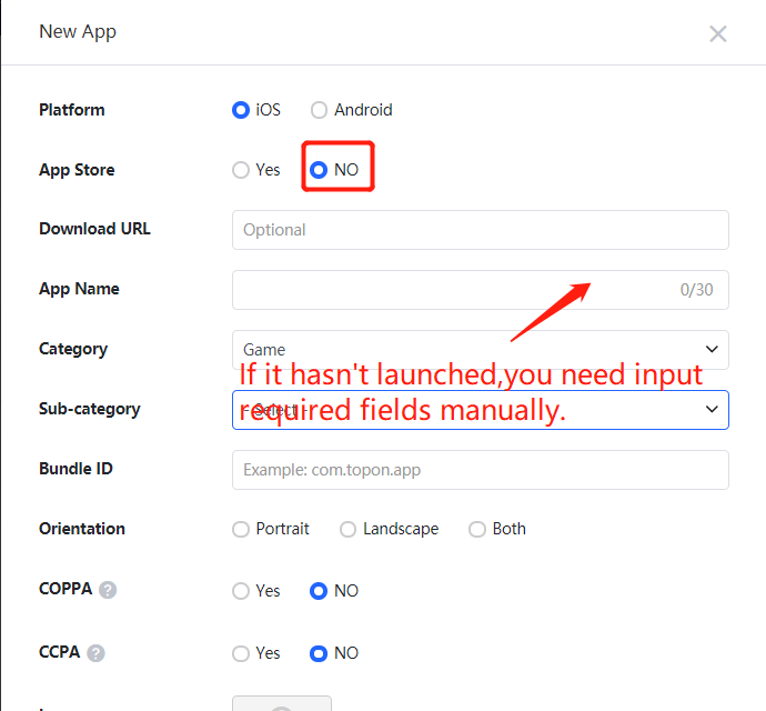 Application-TopOn Help center