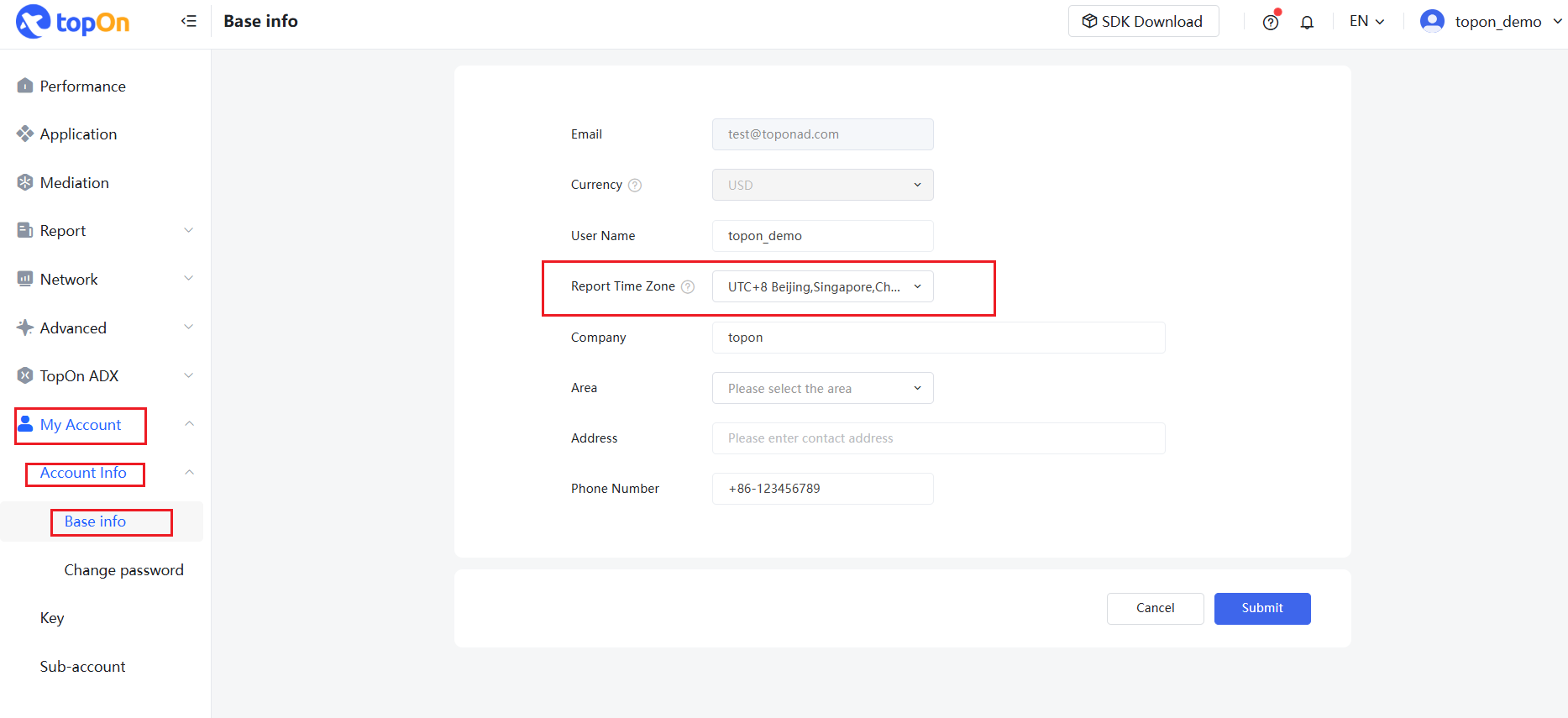 Performance-TopOn Help center