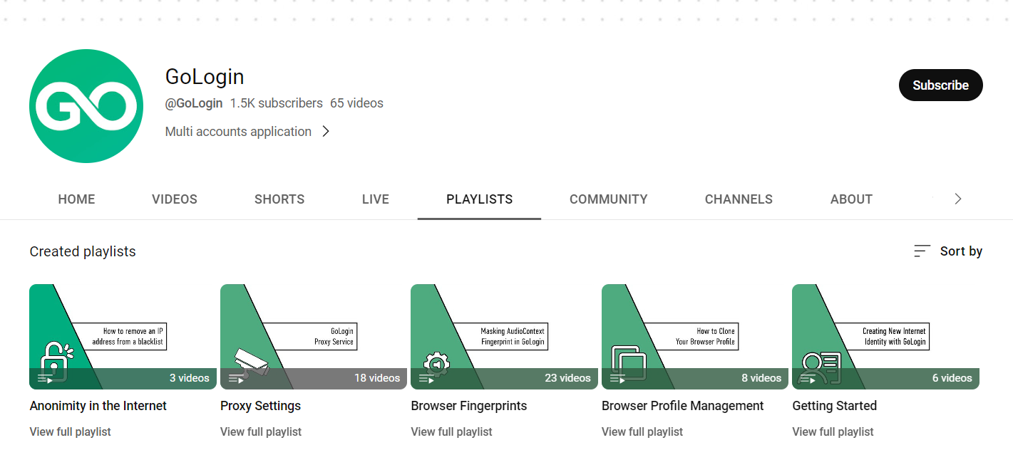 Gologin指纹浏览器
